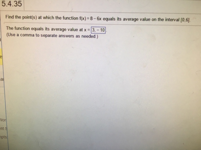 Solved Find the point(s) at which the function f(x) = 8-6x | Chegg.com