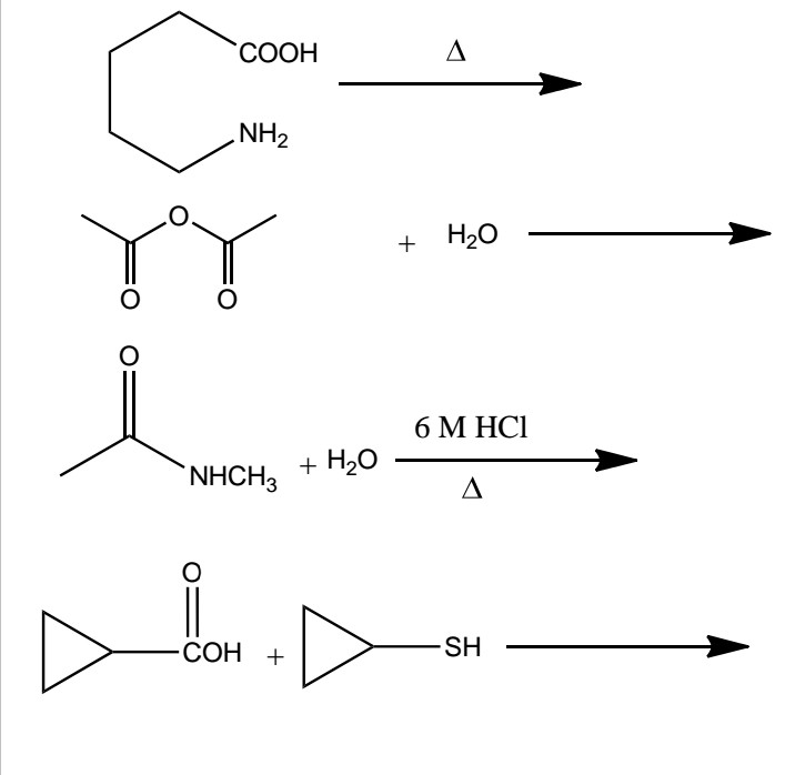 Solved COOH NH2 +H20 6 M HCI + H20 3 COH + | Chegg.com