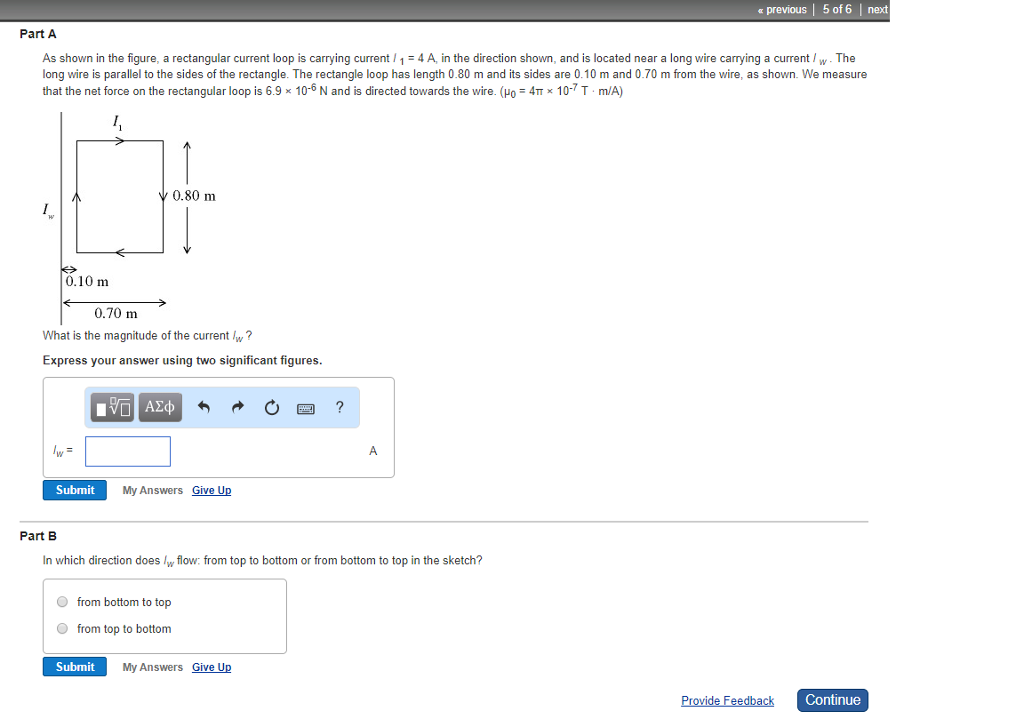 Solved a previous | 5 of 6 next Part A As shown in he | Chegg.com