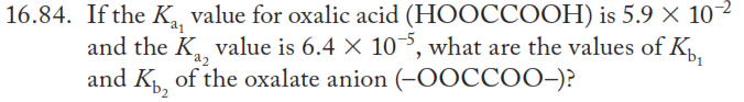 Solved If the K_a_1 value for oxalic acid (HOOCCOOH) is 5.9 | Chegg.com