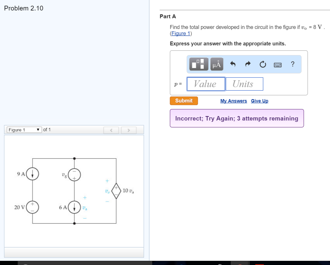 Solved Find the total power developed in the circuit in the | Chegg.com
