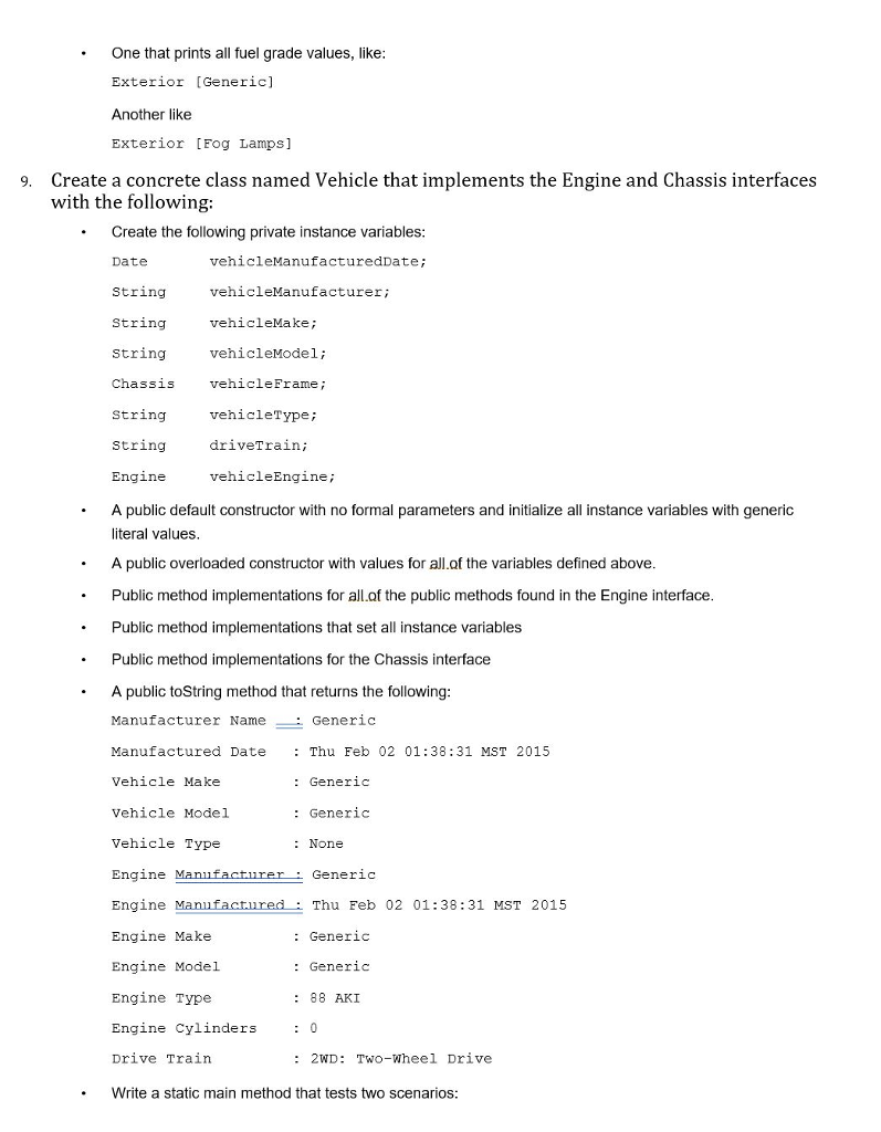 Solved Java Programming 2-1: Java Class Design Interfaces | Chegg.com