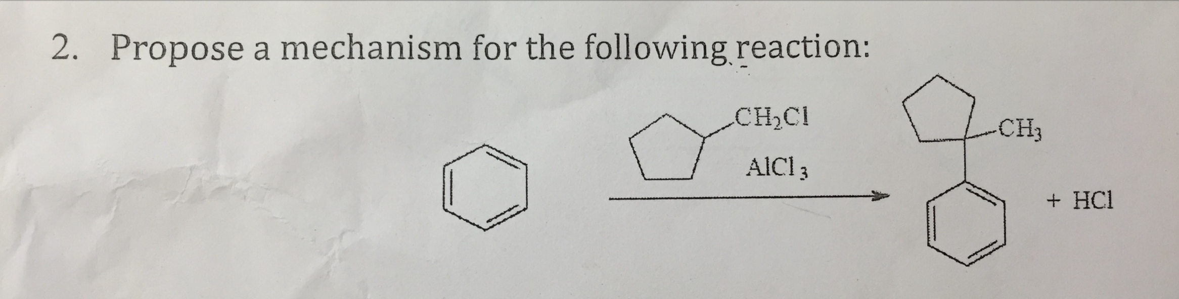 Solved Propose a mechanism for the following reaction: | Chegg.com