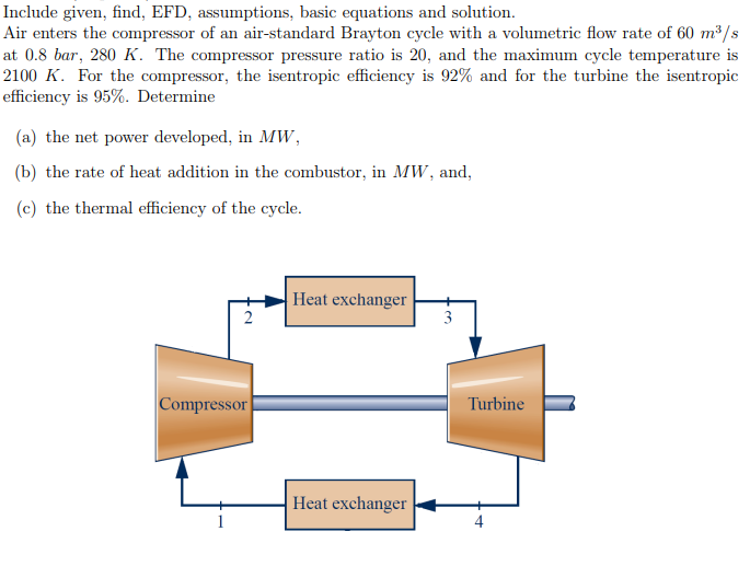 Solved Include given, find, EFD, assumptions, basic | Chegg.com