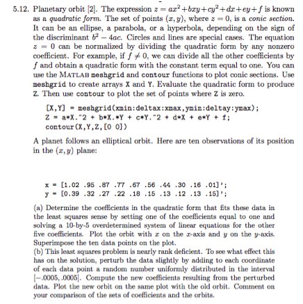 From the textbook Numerical Computing with Matlab | Chegg.com