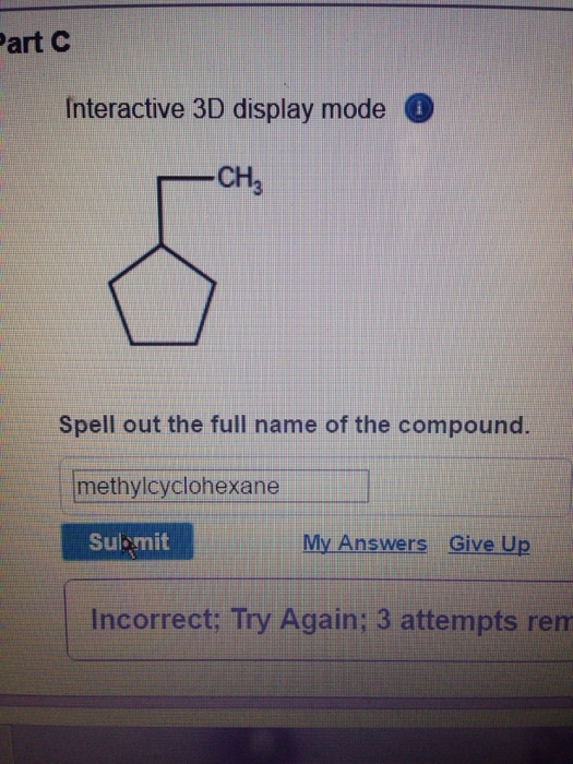 Solved Interactive 3D display mode Spell out the full name | Chegg.com