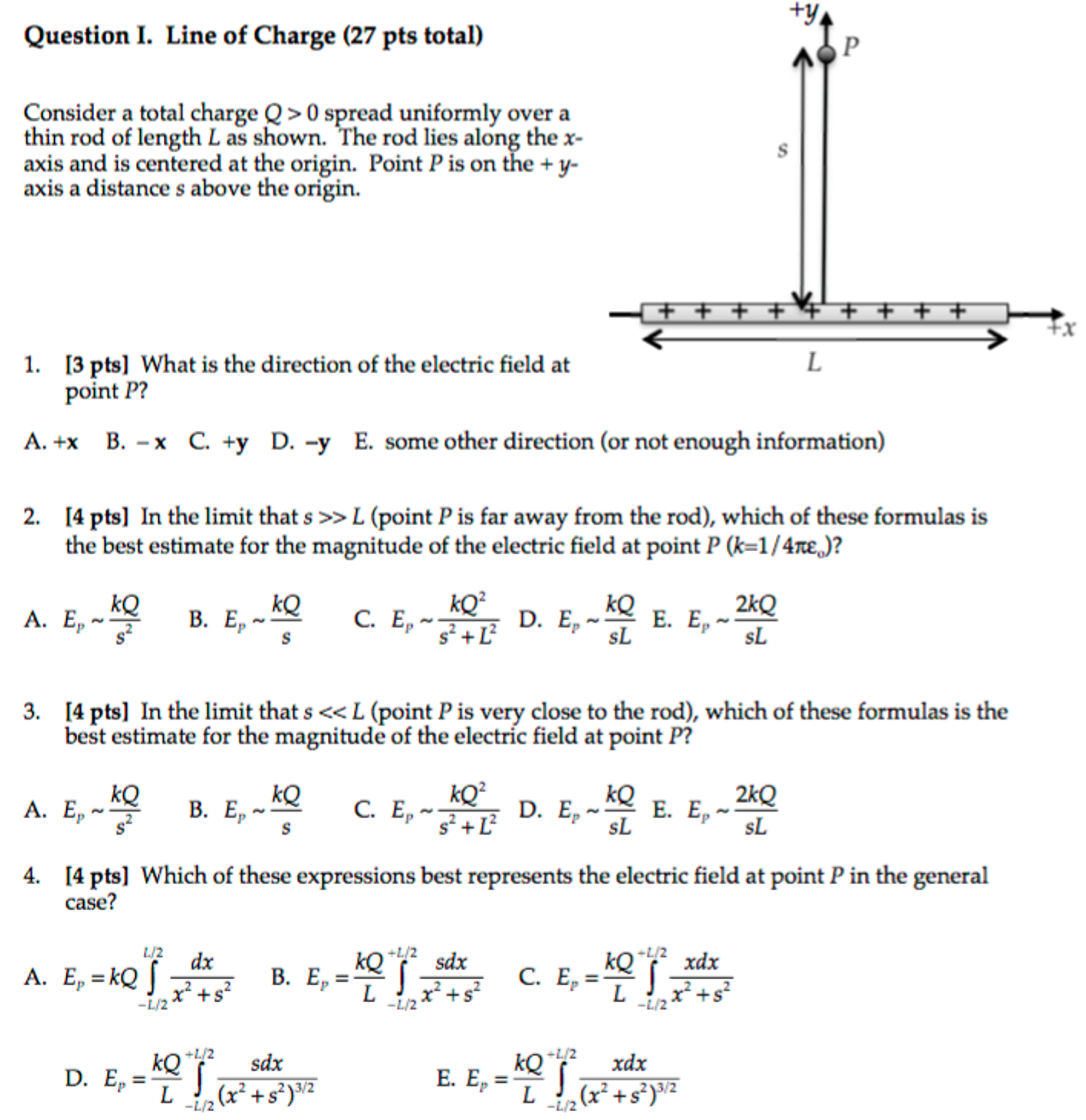 Solved Consider a total charge Q > 0 spread uniformly over a | Chegg.com