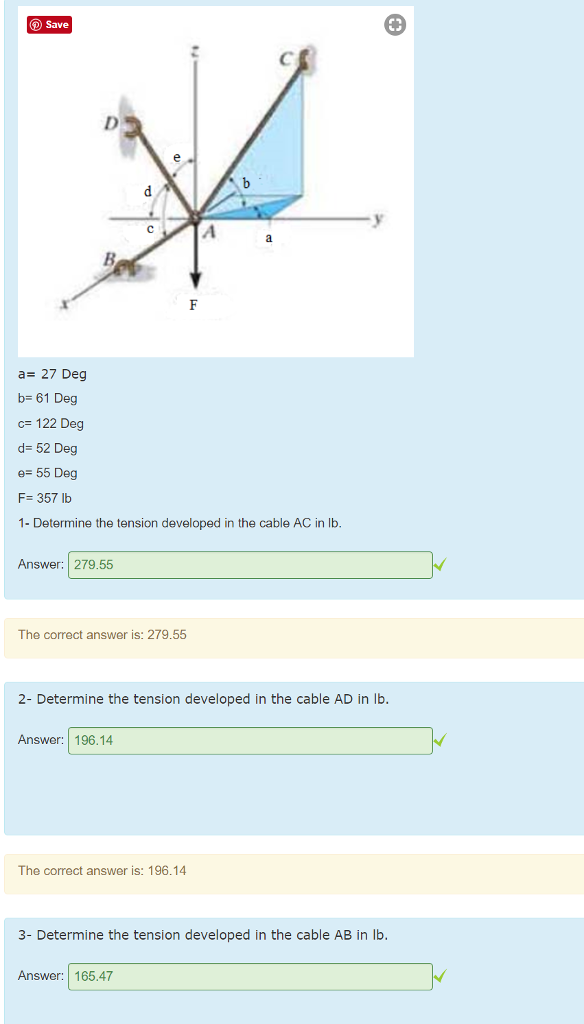 Solved Save a= 27 Deg b 61 Deg c= 122 Deg d= 52 Deg e= 55 | Chegg.com