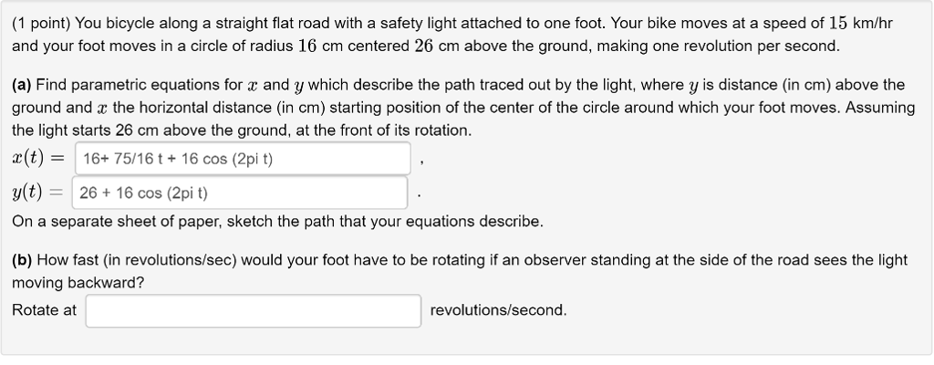 Solved (1 point) Suppose x(t)- -8t2 and y(t) t3 - 5t (a) | Chegg.com