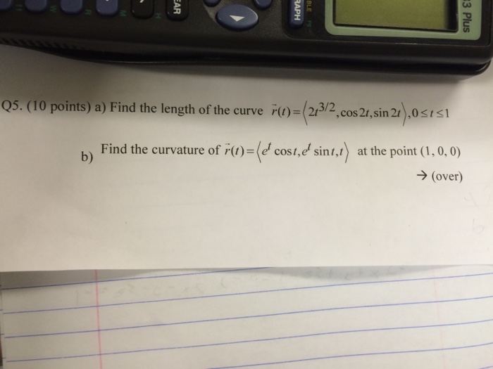 Solved Find the length of the curve r(t) = | Chegg.com