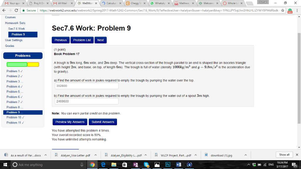 Solved M Your que x D proj li De x M All Mail- x We BW x 2 | Chegg.com