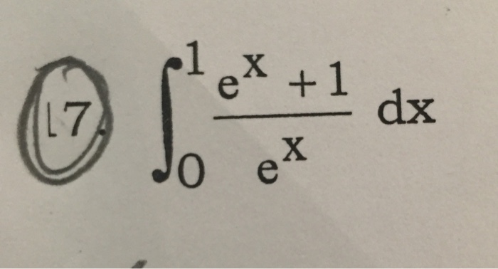 Solved Integral^1_0 ex + 1/e^x dx | Chegg.com
