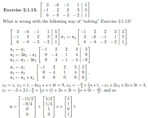 Solved Exercise 2.1.13.-1 6 -8 -3 -21 What is wrong with the | Chegg.com