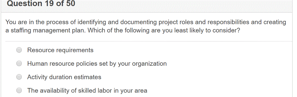 Solved Question 19 of 50 You are in the process of | Chegg.com