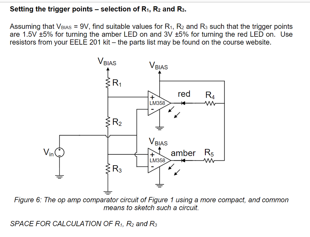 Solved Setting the trigger points selection of R1, R2 and R3 | Chegg.com