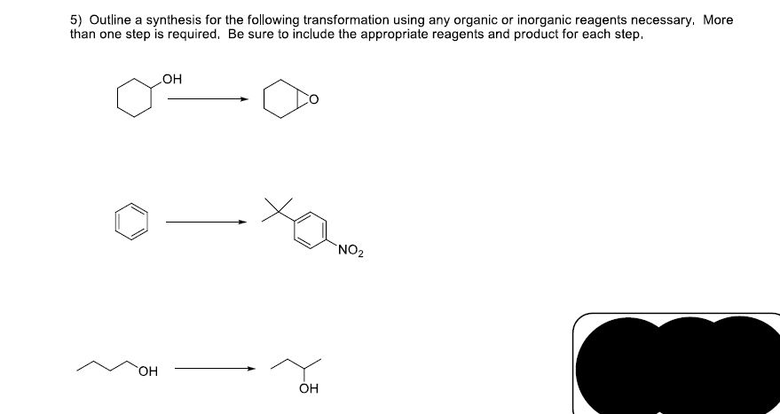 Solved Outline a synthesis for the following transformation | Chegg.com