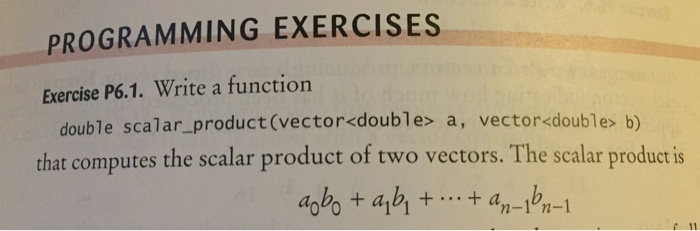 Solved PROGRAMMING EXERCISES Exercise P6.1. Write a function | Chegg.com