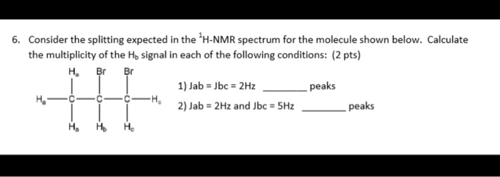 Solved Consider the splitting expected in the^1H-NMR | Chegg.com