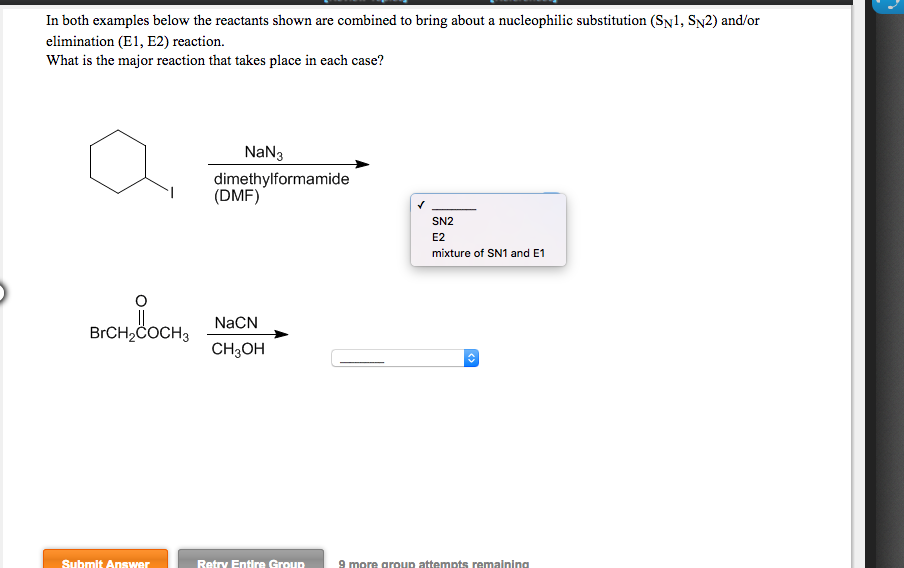 Solved In both examples below the reactants shown are | Chegg.com