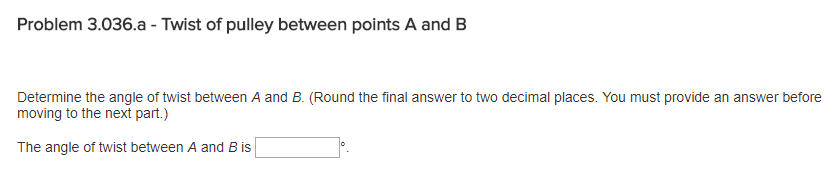Solved Problem 3.036- DEPENDENT MULTI-PART PROBLEM ASSIGN | Chegg.com