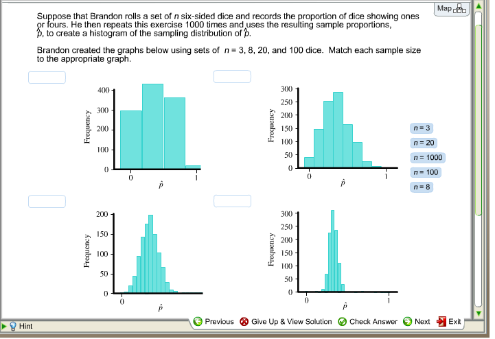 Solved Suppose that Brandon rolls a set of n six-sided dice | Chegg.com