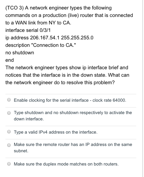 Solved Question 2 3 pts (TCO 1) Name one advantage of | Chegg.com Solved Question 2 3 pts (TCO 1) Name one advantage of | Chegg.com