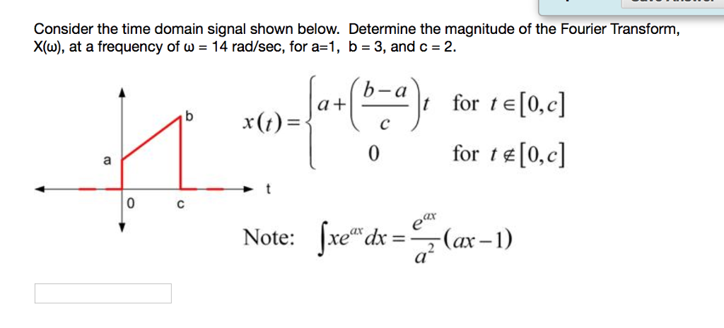 Solved Consider the time domain signal shown below. | Chegg.com