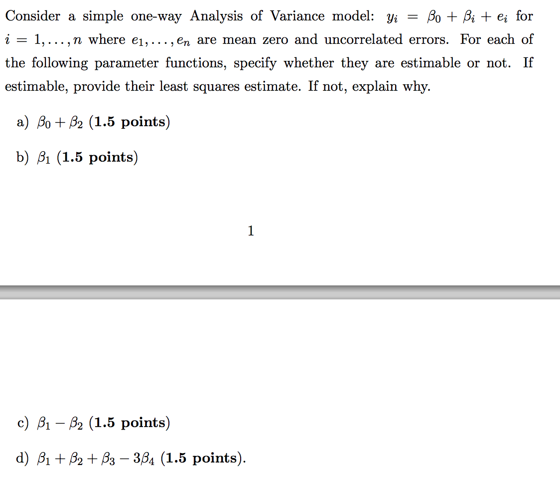 Solved Consider A Simple One way Analysis Of Variance Model Chegg solved-consider-a-simple-one-way-analysis-of-variance-model-chegg