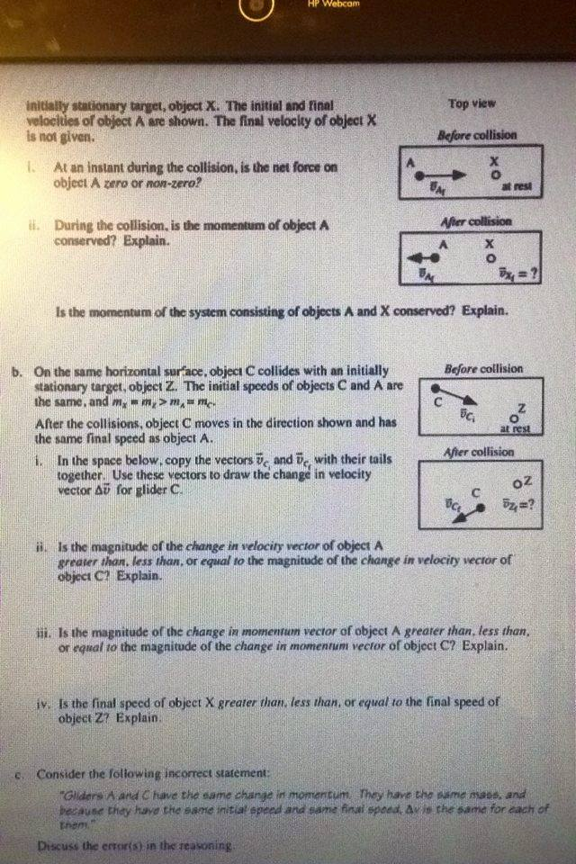 Solved Initially stationary target, object X. The initial | Chegg.com