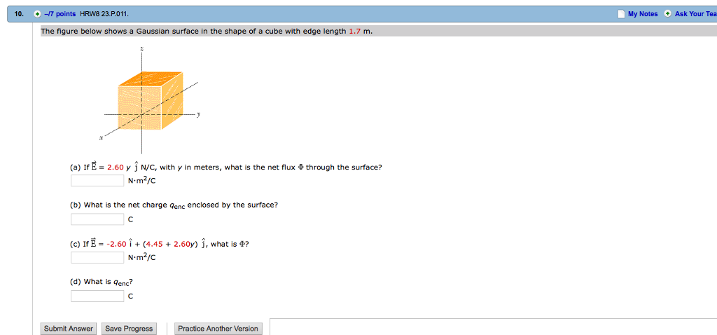 Solved The figure below shows a Gaussian surface in the | Chegg.com