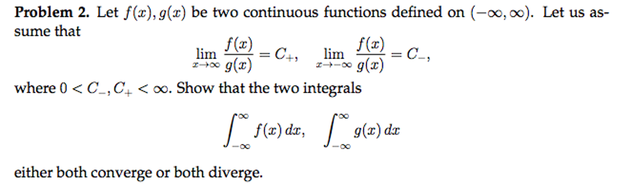 Solved Let f(x), g(x) be two continuous functions defined on | Chegg.com