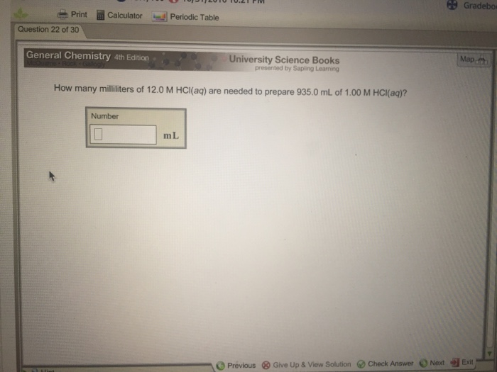 Solved How many milliliters of 12.0 M HCI(aq) are needed to | Chegg.com