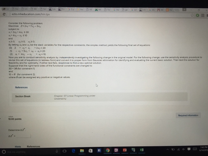 Solved Consider the following problem, Maximize Z = 2x_1 + | Chegg.com