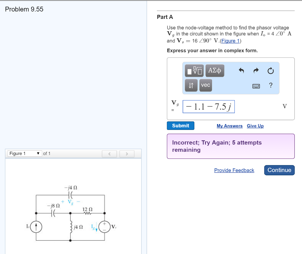 Solved Use the node-voltage method to find the phasor | Chegg.com