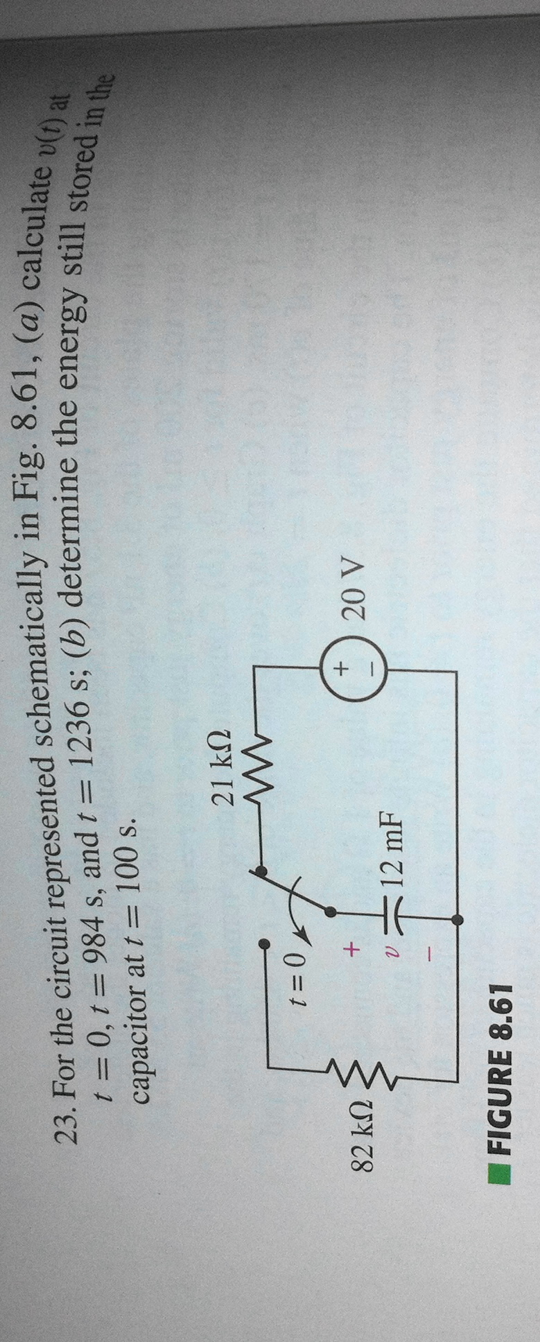 Solved For the circuit represented schematically in Fig. | Chegg.com