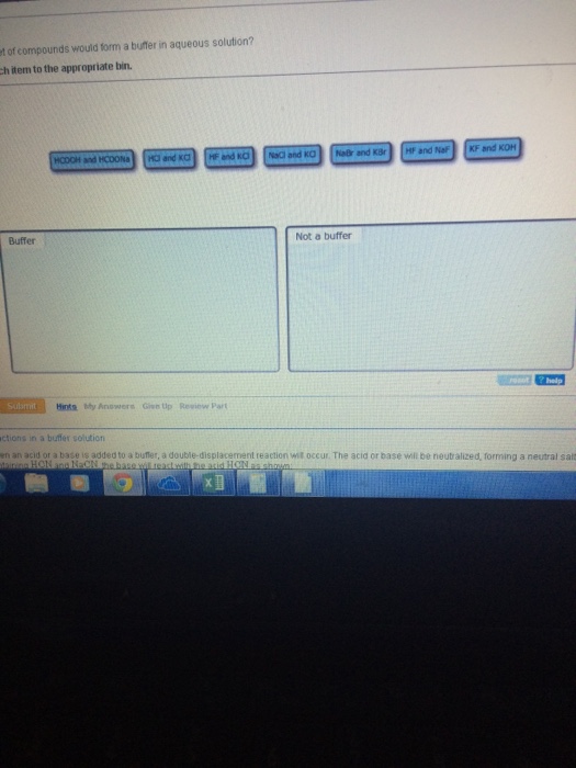 Solved buffer or not a buffer | Chegg.com