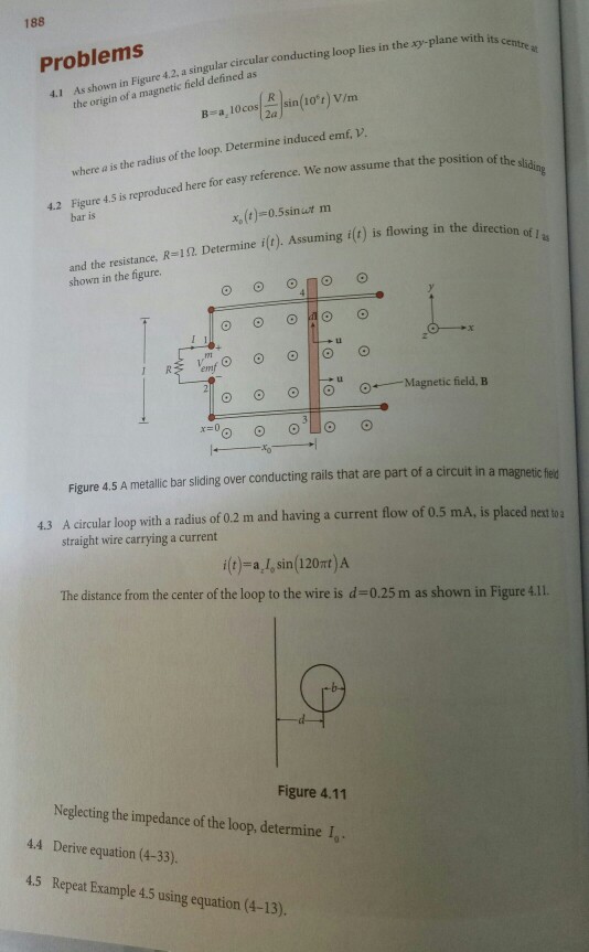 Solved 188 Problems conducting loop lies in the ay-plane | Chegg.com
