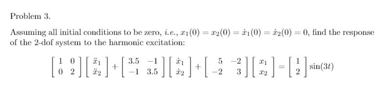 Solved Assuming all initial conditions to be zero, i.e., | Chegg.com