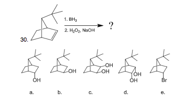 Solved 30 1. BH3 2. H202, NaOH | Chegg.com