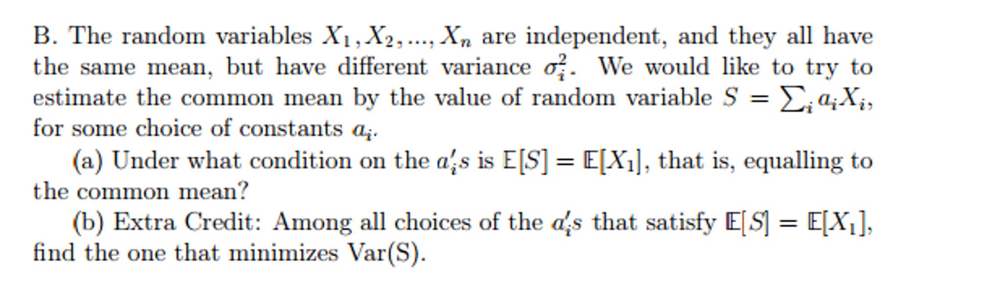 The random variables X1, X2, ..., Xn are independent, | Chegg.com The random variables X1, X2, ..., Xn are independent, | Chegg.com