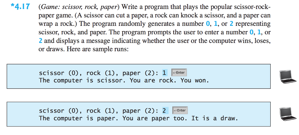 Solved Python Programming Question 4 17 Game Scissor