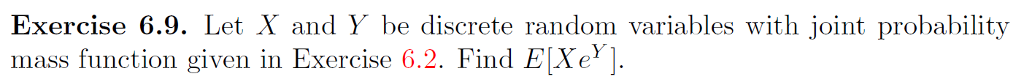 Solved Let X and Y be discrete random variables with joint | Chegg.com