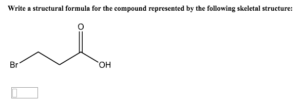 Solved Write a structural formula for the compound | Chegg.com