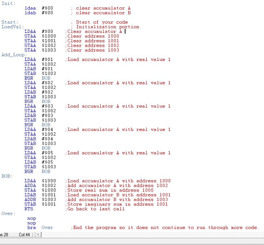 Solved nit: ldaa ldab #$00 #$00 : clear accumulator A : | Chegg.com