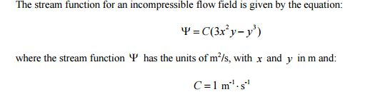 Solved Determine the equations of the three streamlines | Chegg.com