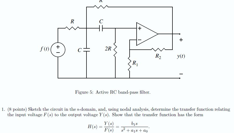 Solved Sketch the circuit in the s-domain, and, using | Chegg.com
