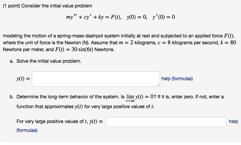 Solved Consider The Initial Value Problem My Cyky 
