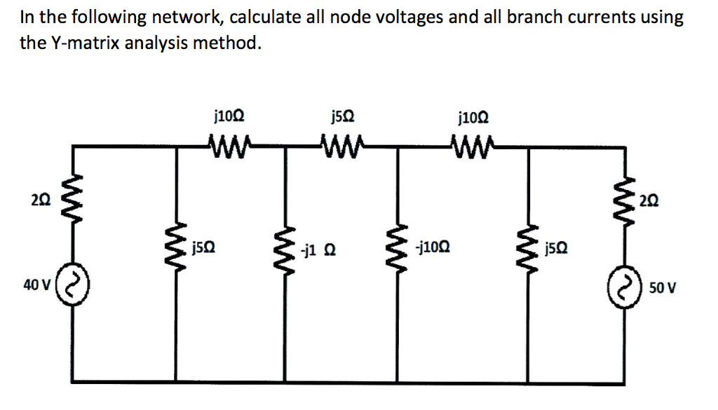 Solved In the following network, calculate all node voltages | Chegg.com
