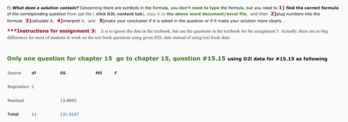 Solved Consider the following ANOVA table for a multiple | Chegg.com