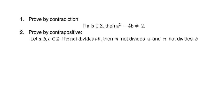 Solved Prove by contradiction If a, b elementof Z, then a^2 | Chegg.com